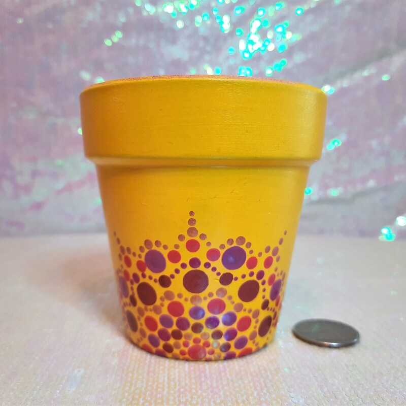 Dot Mandala Pot - Etsy