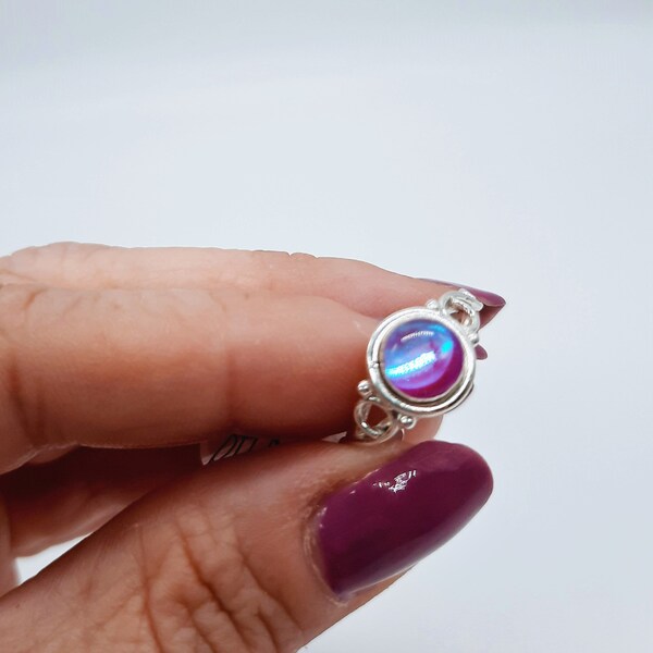 Iridescent Ring - Etsy