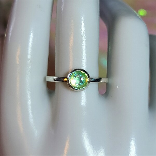 Lime Green Ring - Etsy