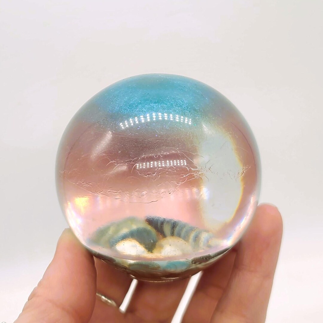Small Ocean Sphere - Made With Eco-friendly Resin, Shells, & Sand - Etsy