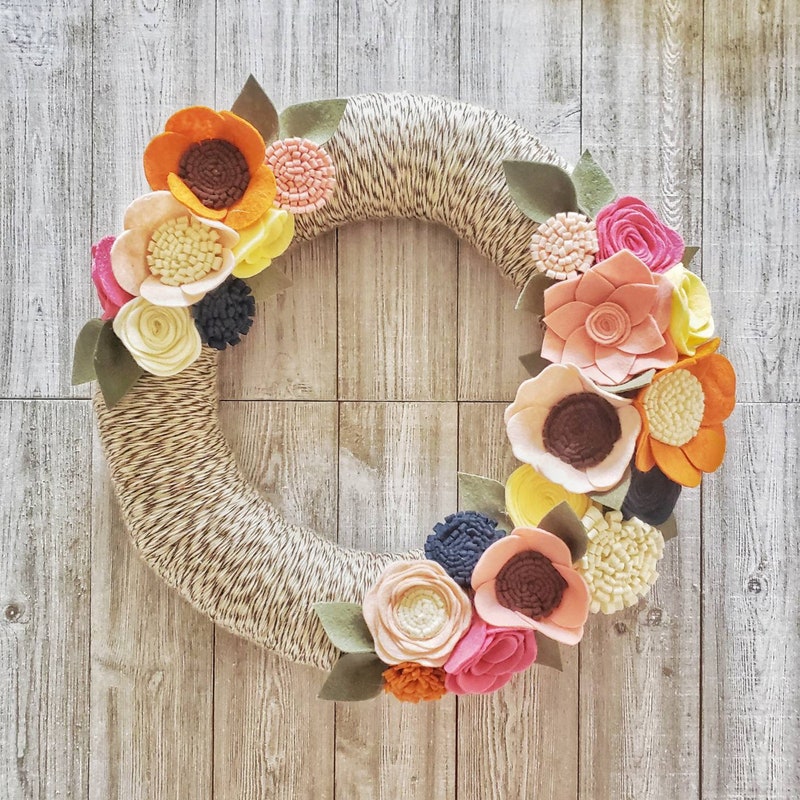 Modern Spring Wreath - Etsy