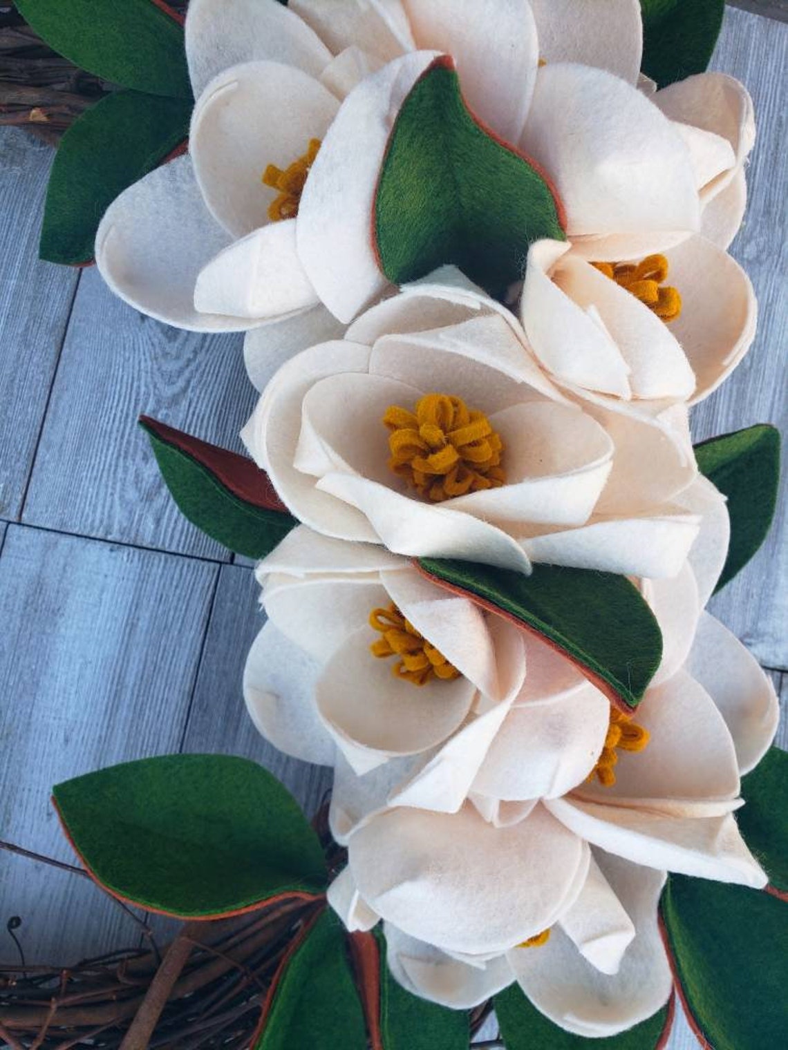 Spring Wreath Magnolia Wreath Wildflower Wreath Year Round - Etsy