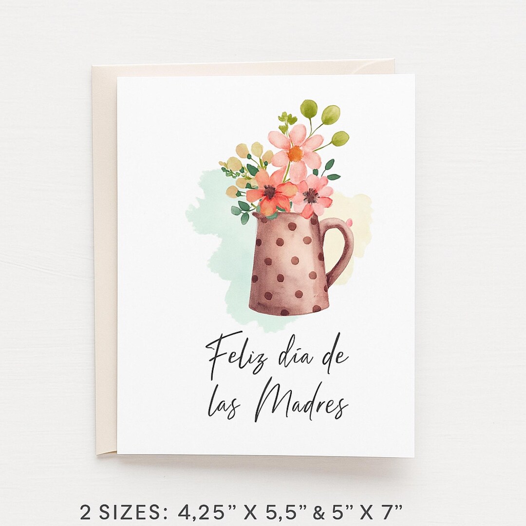 Mother's Day Card in Spanish and English | Printable Card | the Perfect ...
