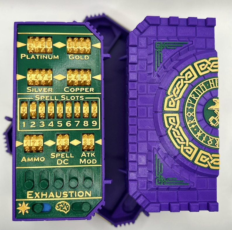 Chest of Superior Tracking – 3D Printed Dnd Character Sheet Box | Dice ...
