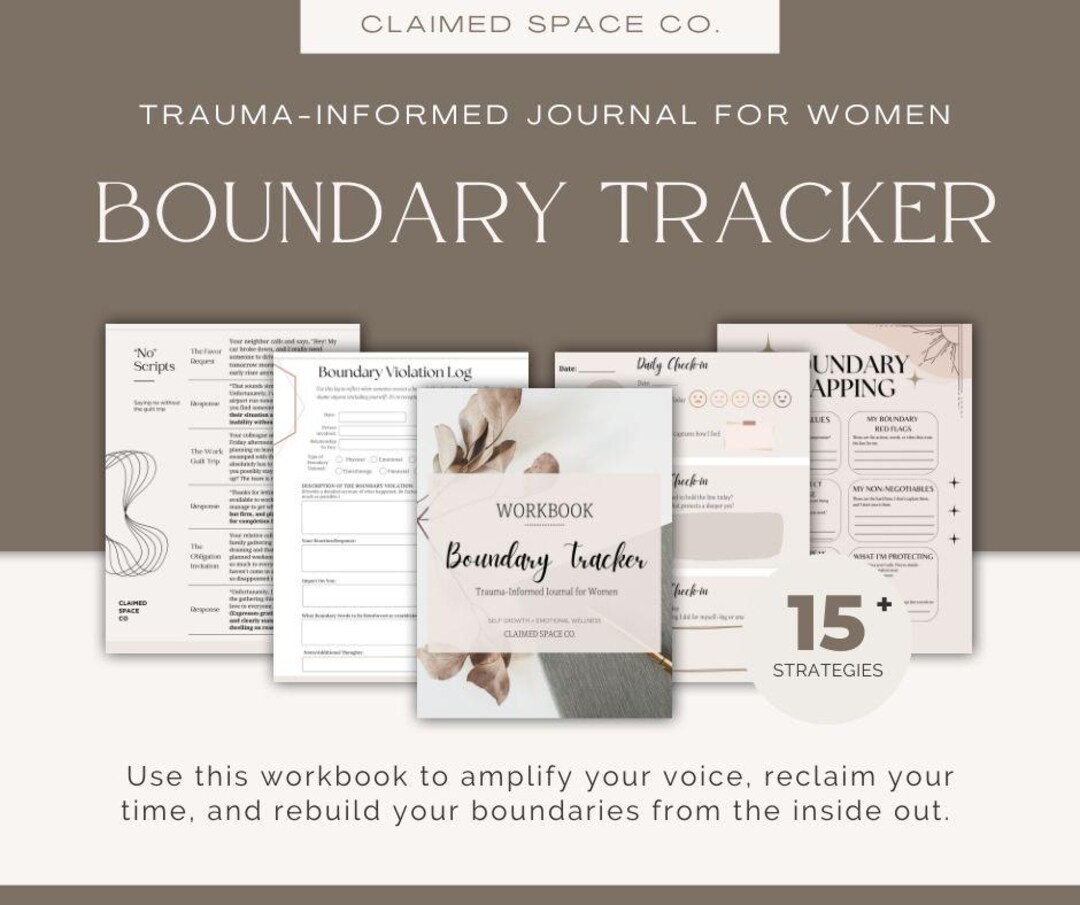 Printable Boundary Tracker Workbook | Trauma-informed Journal for Women ...