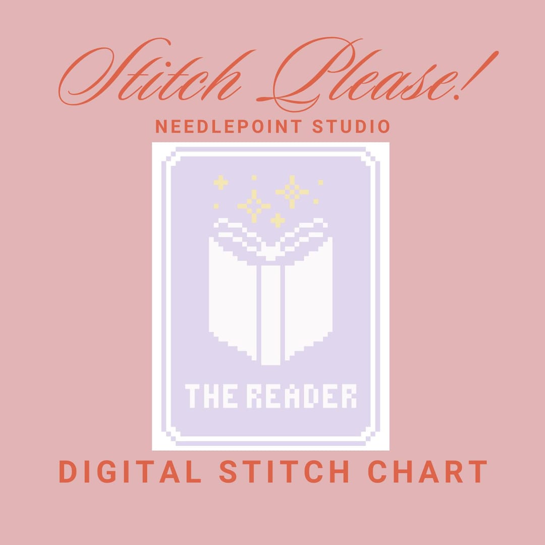 The Reader Tarot Card - Digital Needlepoint / Cross Stitch Chart - Etsy