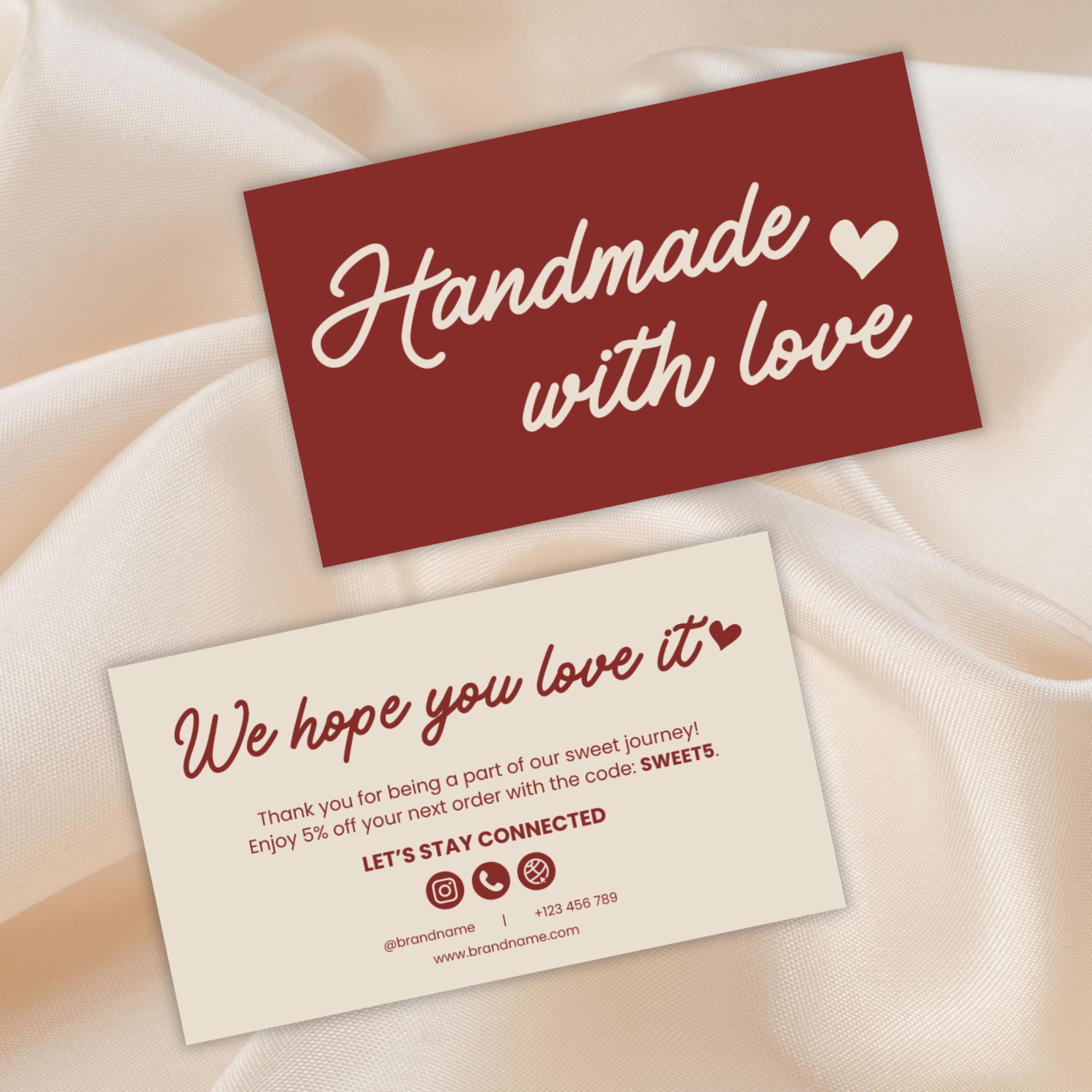 Sweet Bakery Thank You Card Template, Canva Editable Insert for ...