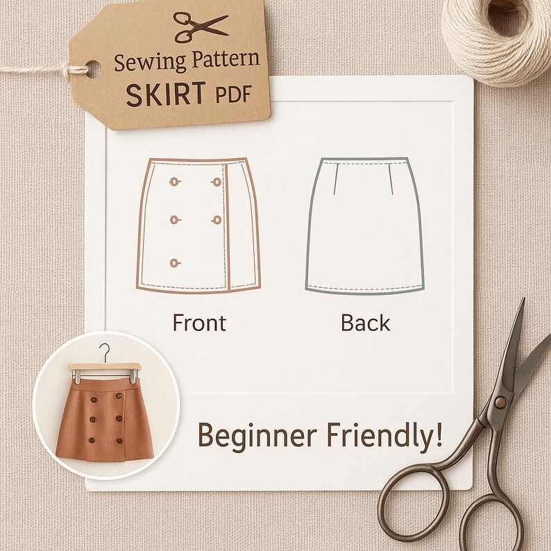 Skirt Pattern | PDF Sewing Skirt | Tutorial - Etsy