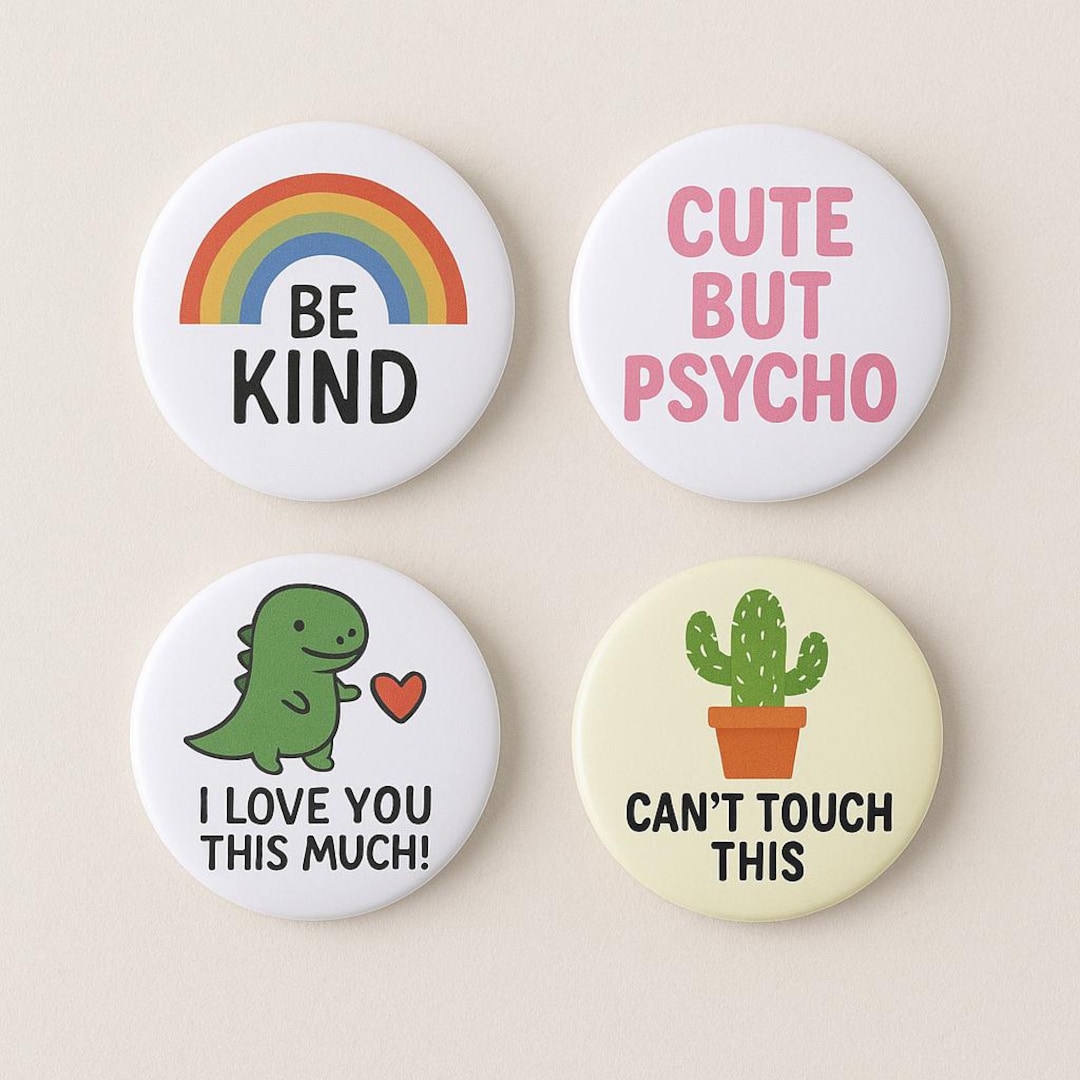 Custom Buttons and Magnets for Every Mood, Message, and Moment! - Etsy