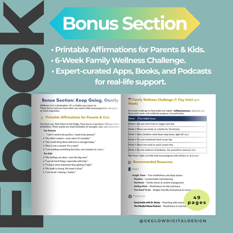 Parental Guide, Family Wellness Toolkit for Busy Parents, Meal Planner ...