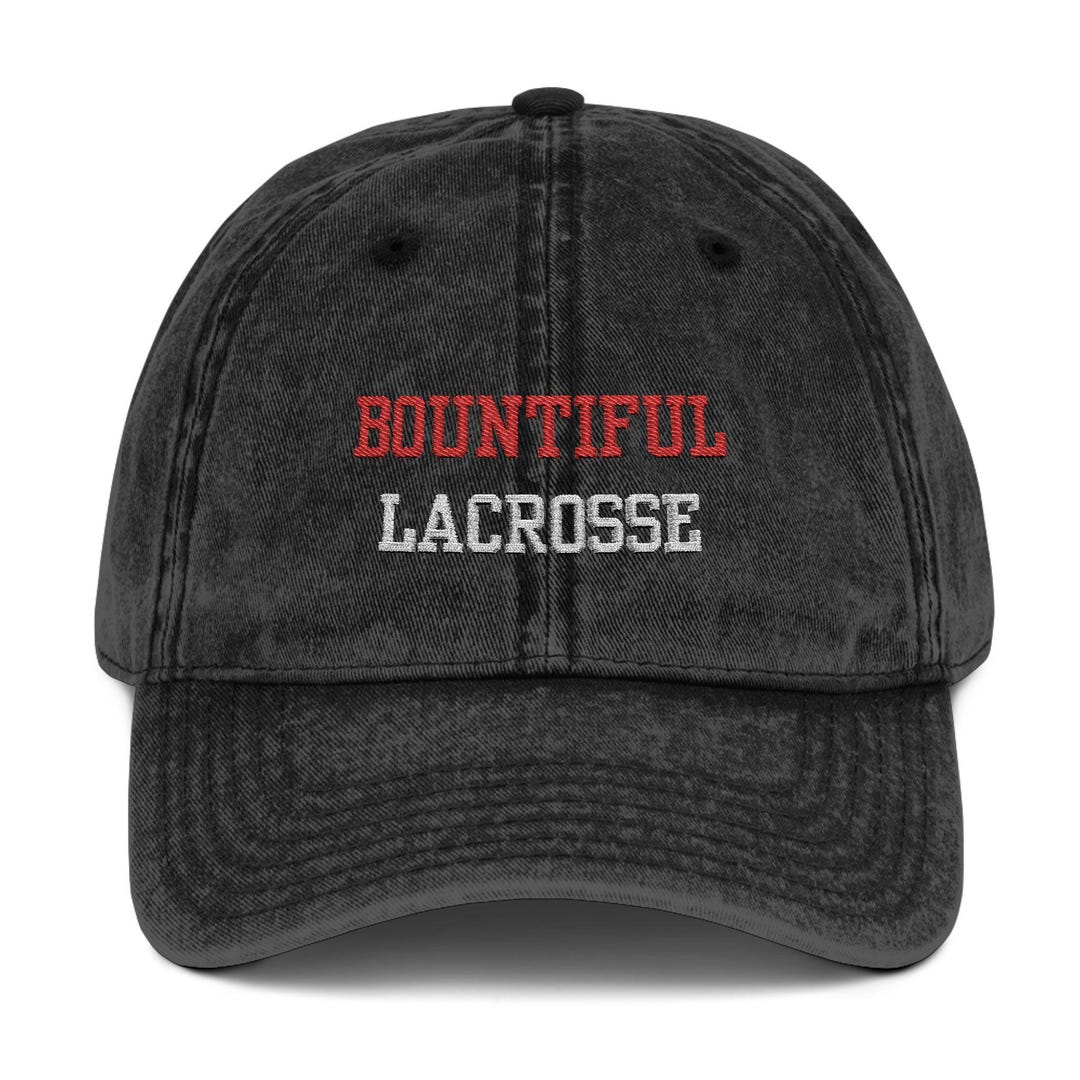 Embroidered Bountiful High Lacrosse Acid Wash Baseball Hat, High School ...