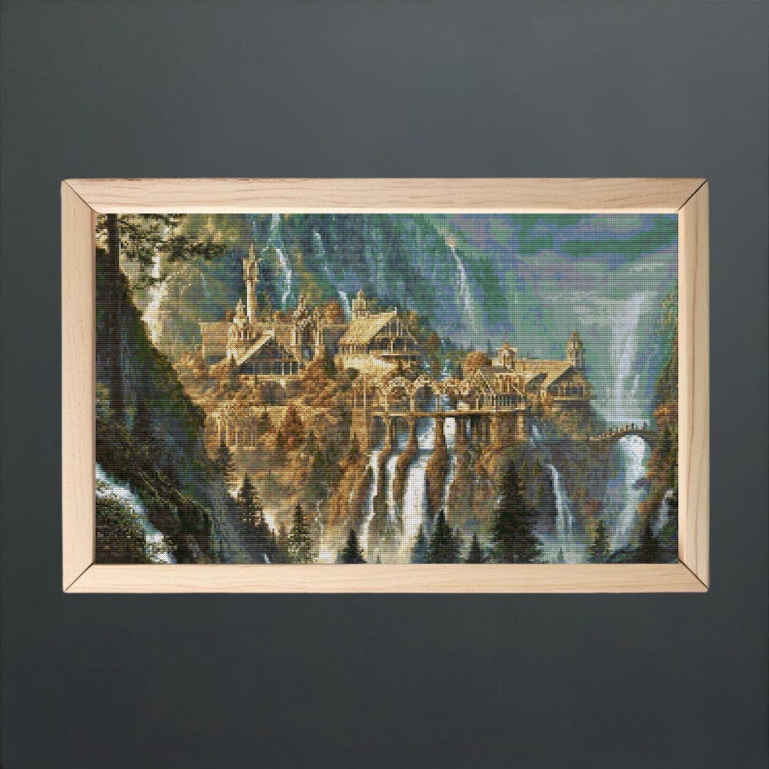Rivendell Cross Stitch – for Lotr Fan – Iconic Symbols & Characters ...