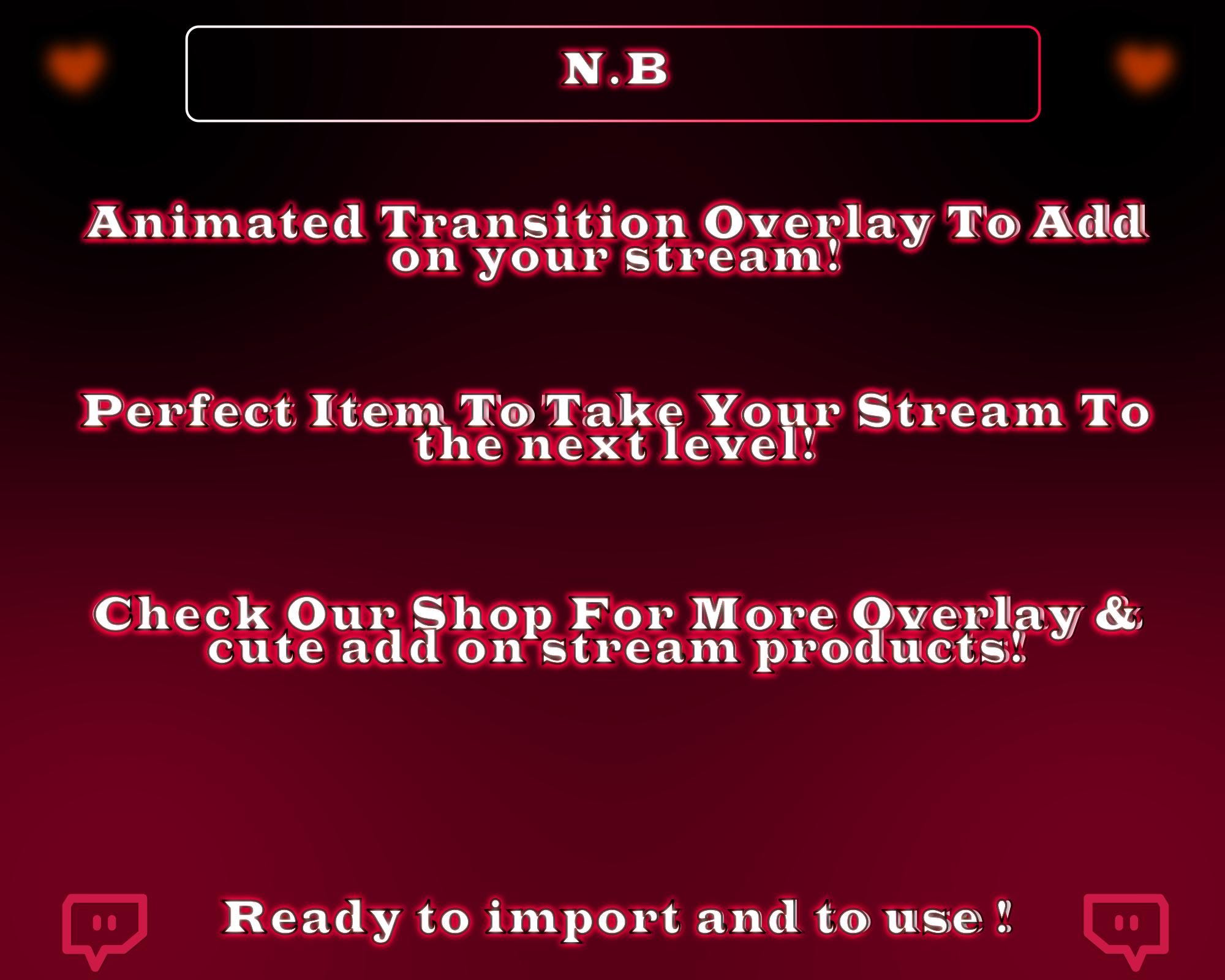 Red Roses Transition Overlay - Petals - Cherry Blossoms - Twitch Stream - Add on Stream ...