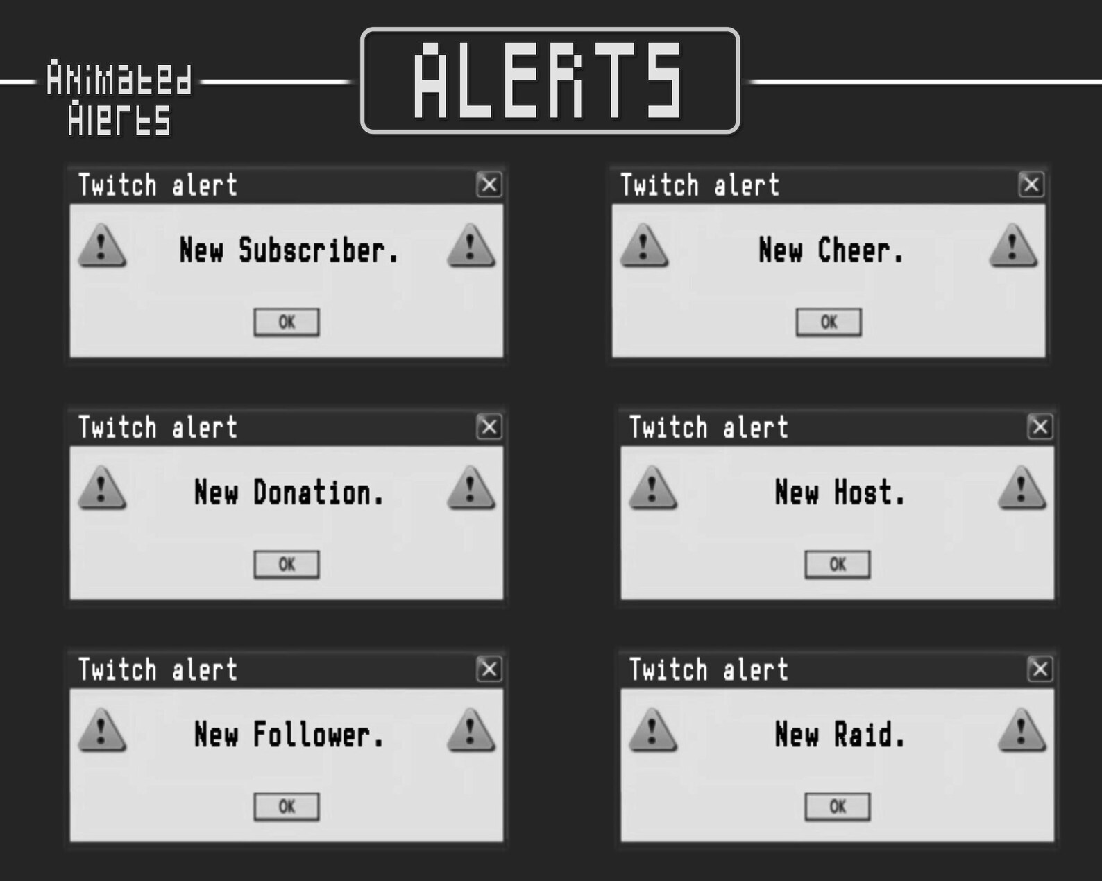 Dark Windows Stream Overlay - Retro Lofi Windows Xp Twitch - Animated ...