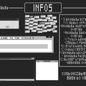 Dark Windows Stream Overlay - Retro Lofi Windows Xp Twitch - Animated ...