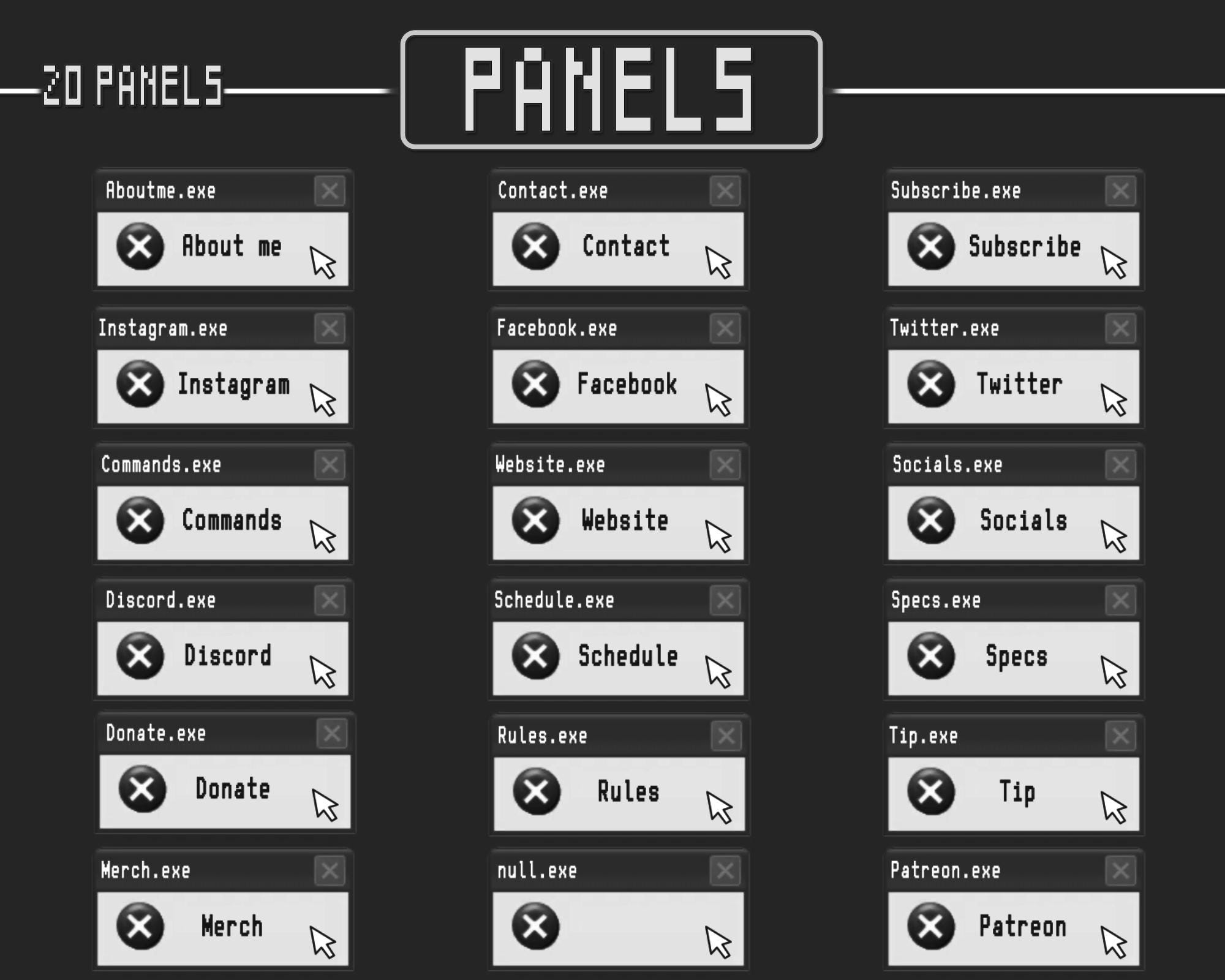 Dark Windows Stream Overlay - Retro Lofi Windows Xp Twitch - Animated ...