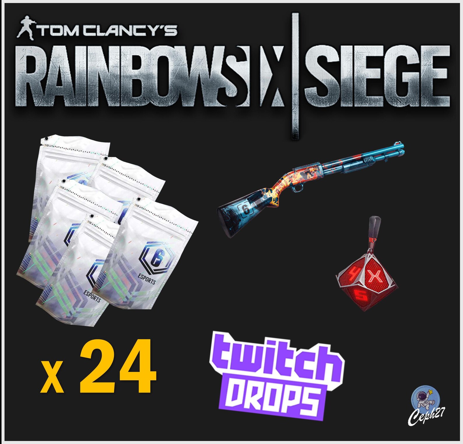 Rainbow Six Siege Twitch Drops - 24/24 Esport Packs Rio Re:load ...
