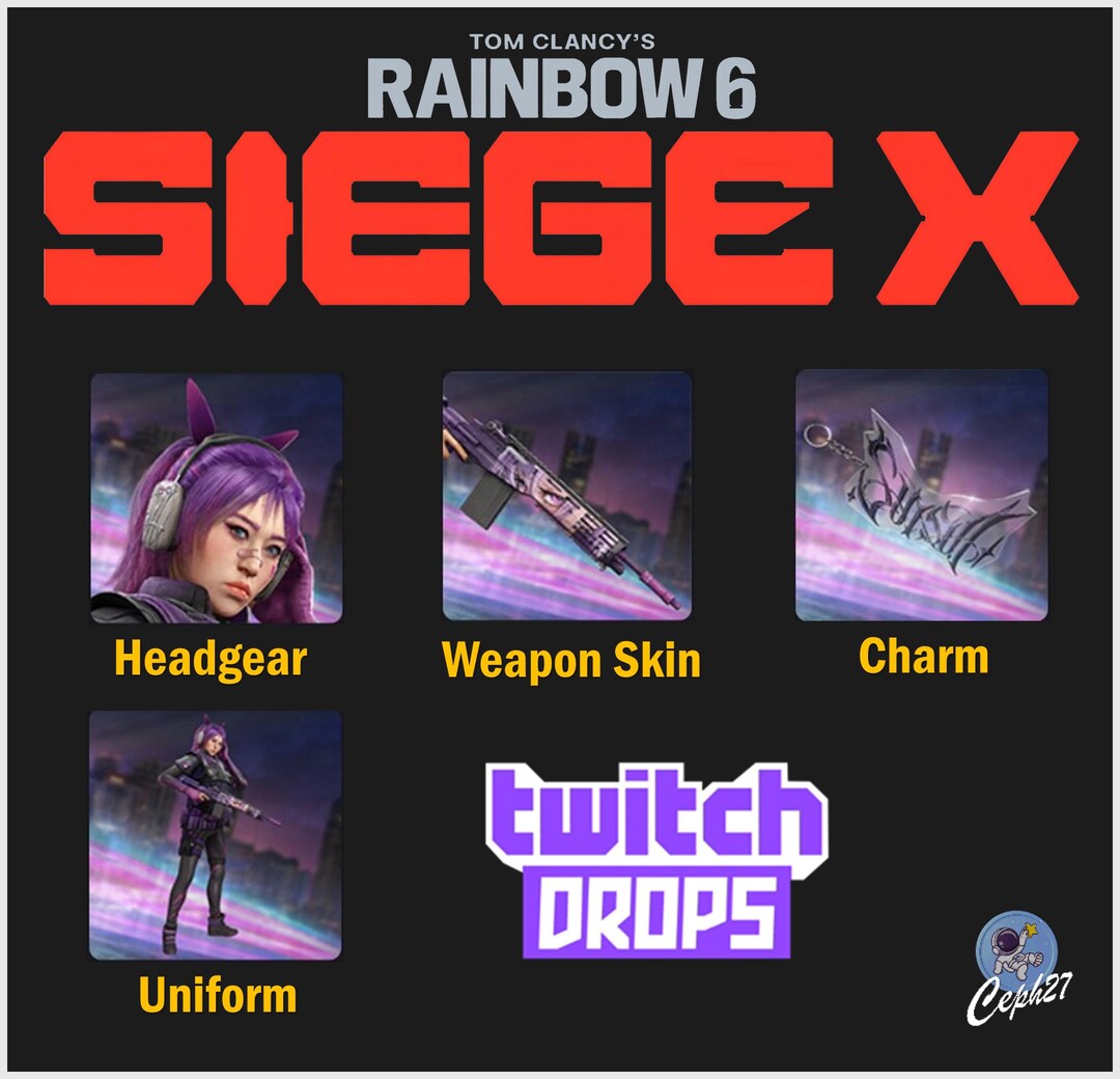 Rainbow Six Siege X Twitch Drops - SUISUI Uniform + Weapon + Headgear ...