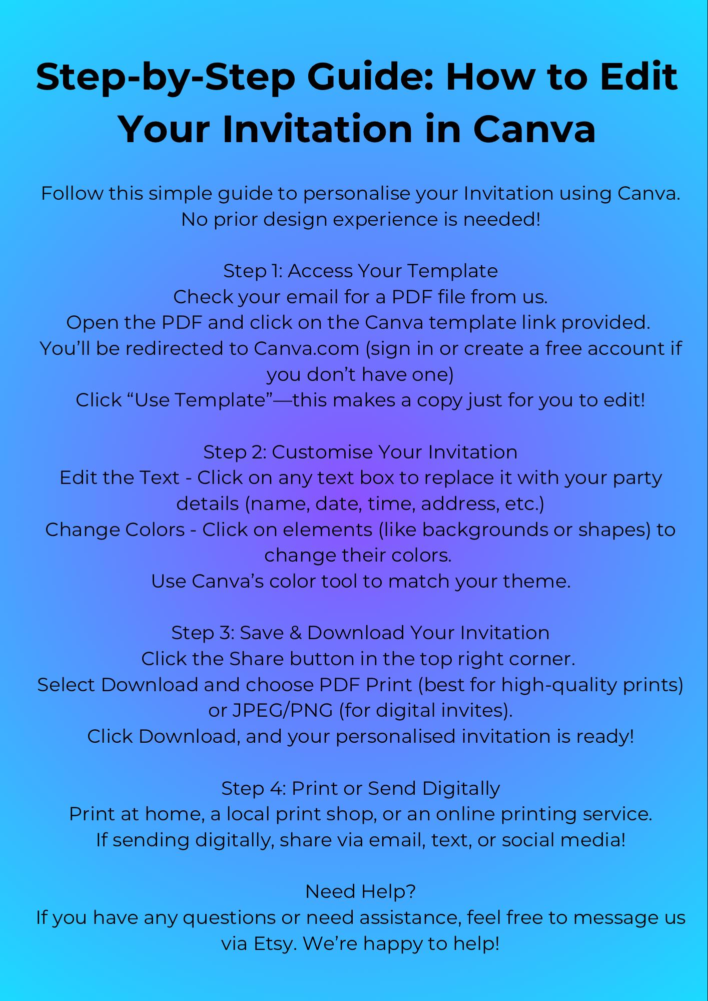 LEVEL UP! Arcade Party Invitation | Editable Canva Template | Instant ...