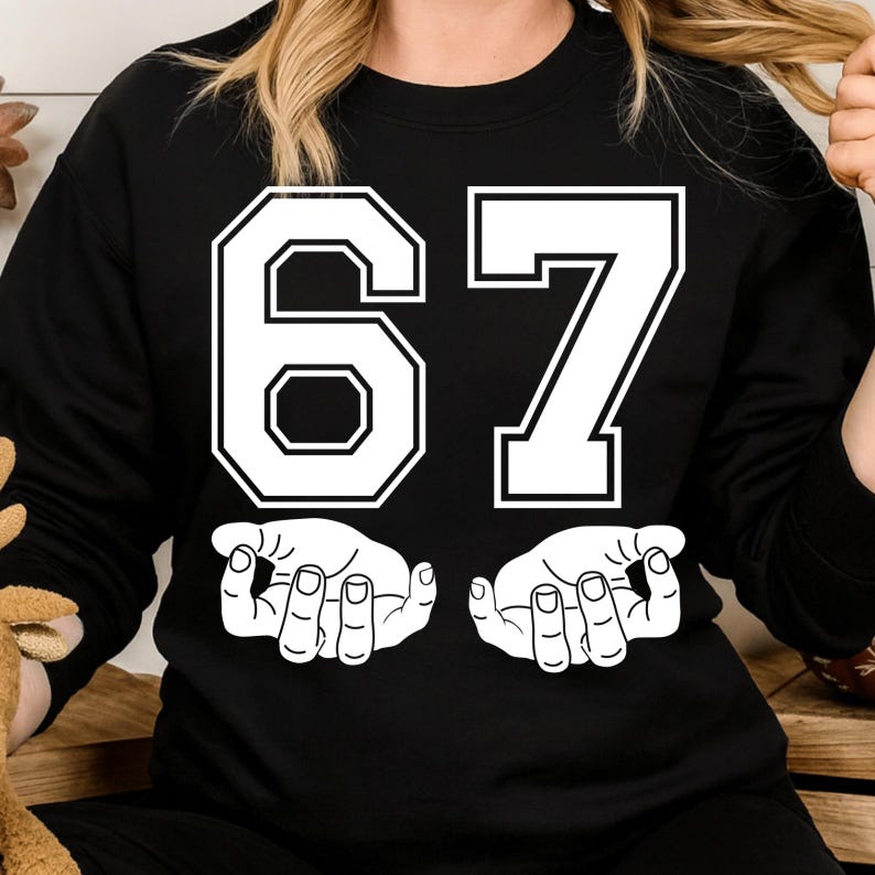67 Meme Hands SVG PNG Bundle Funny Viral 67 Hand Sign Funny Hands Viral ...