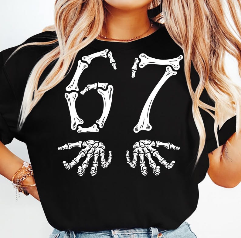 Six Seven 67 Meme Funny Hands SVG PNG Bundle | Viral Internet Meme ...