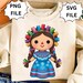 Mexican Maria Rag Dolls Clipart, Pink and Blue Set 198 - Etsy Canada