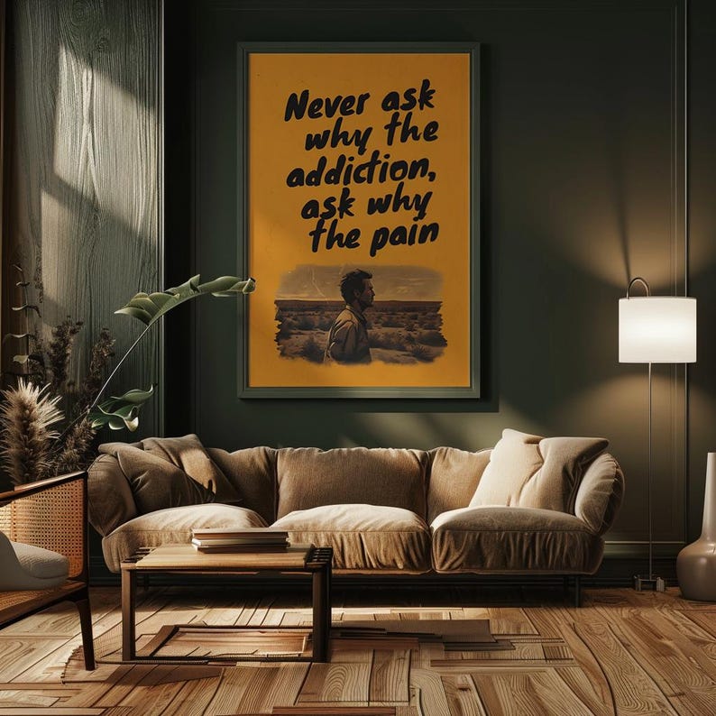 Addiction Recovery Poster, Therapy Wall Art, Substance Abuse Awareness ...