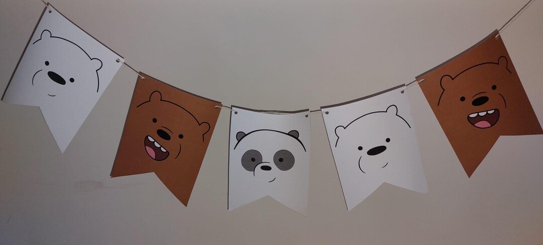 Printable we Bare Bears Banner Instant Download - Etsy