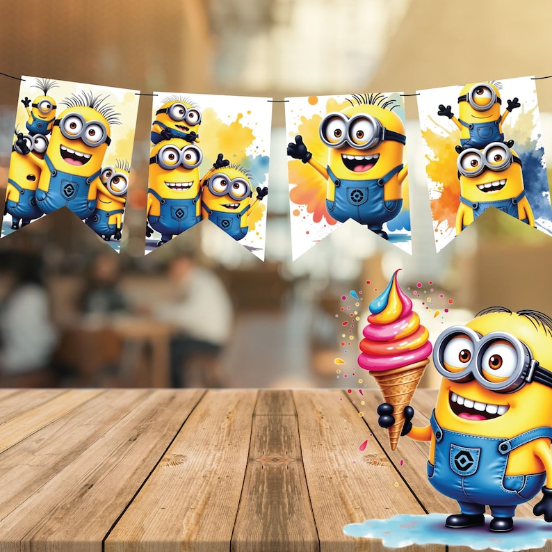 Printable "minions" Banner - Instant Download - Etsy