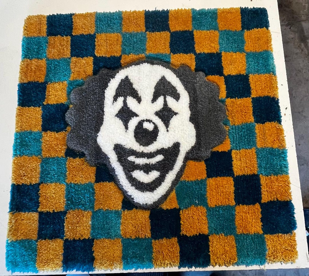 Checkered Clown Rug - Etsy