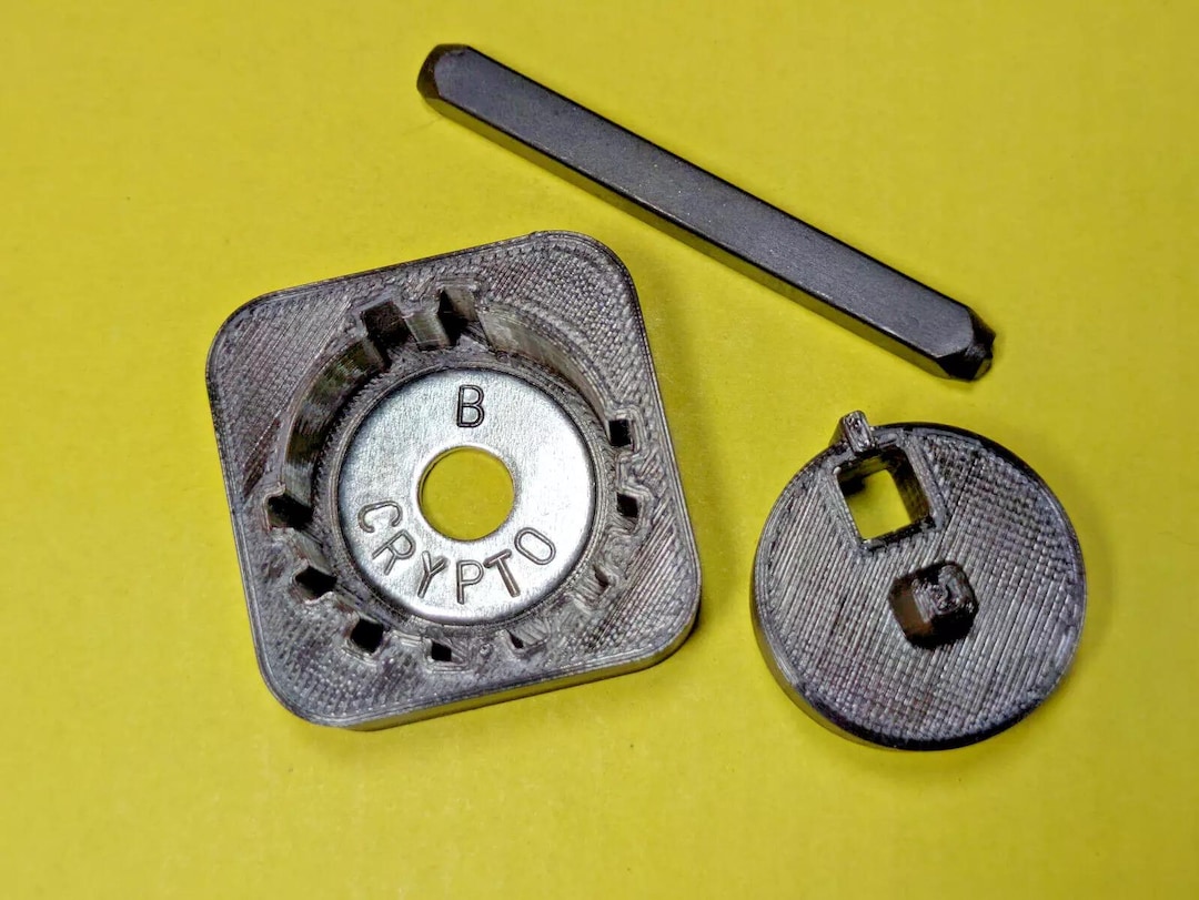 Precision 3d-printed Jig for Letter Stamping Washers (metal Crypto Cold ...