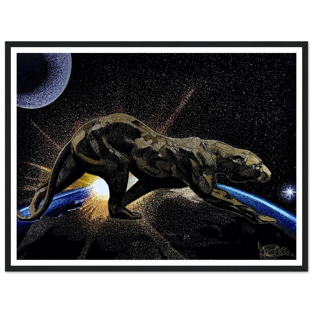 ALMIGHTY Original Pen & Ink Acrylic Mounted Framed Poster - Unique Art ...