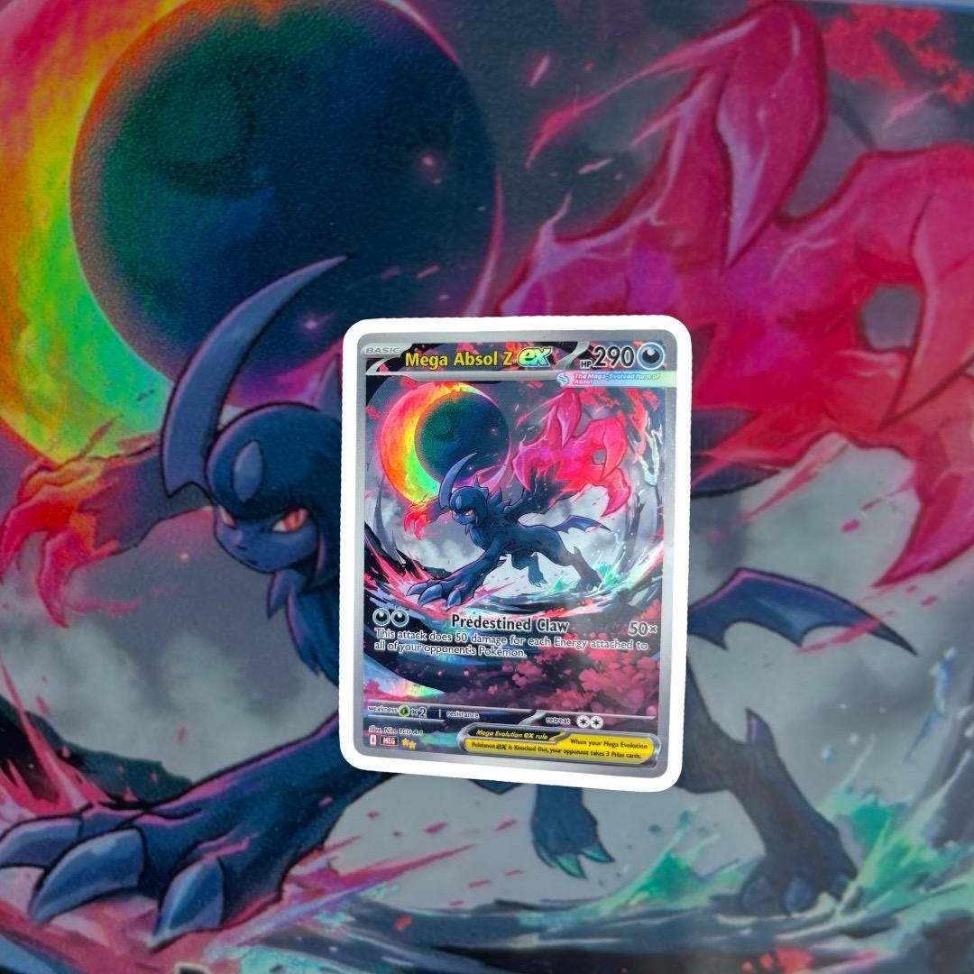 Mega Absol Z Custom Pokémon Card – Artwork by Nico TCG – Dark Fan Art ...