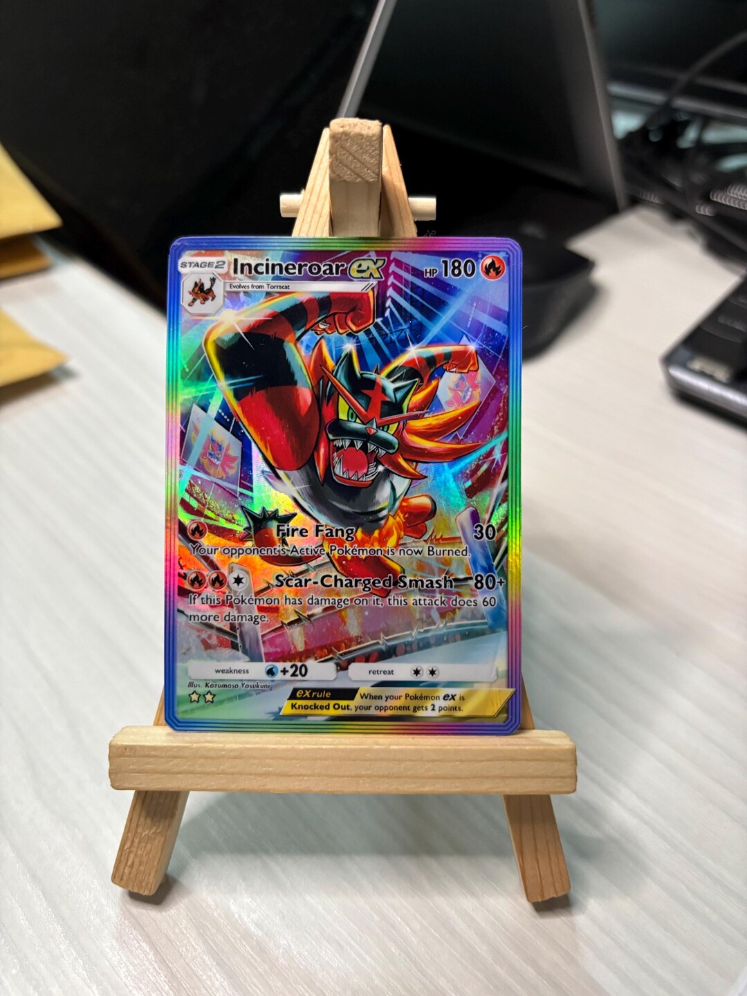 Incineroar Ex AR Custom Pokémon Pocket - Etsy
