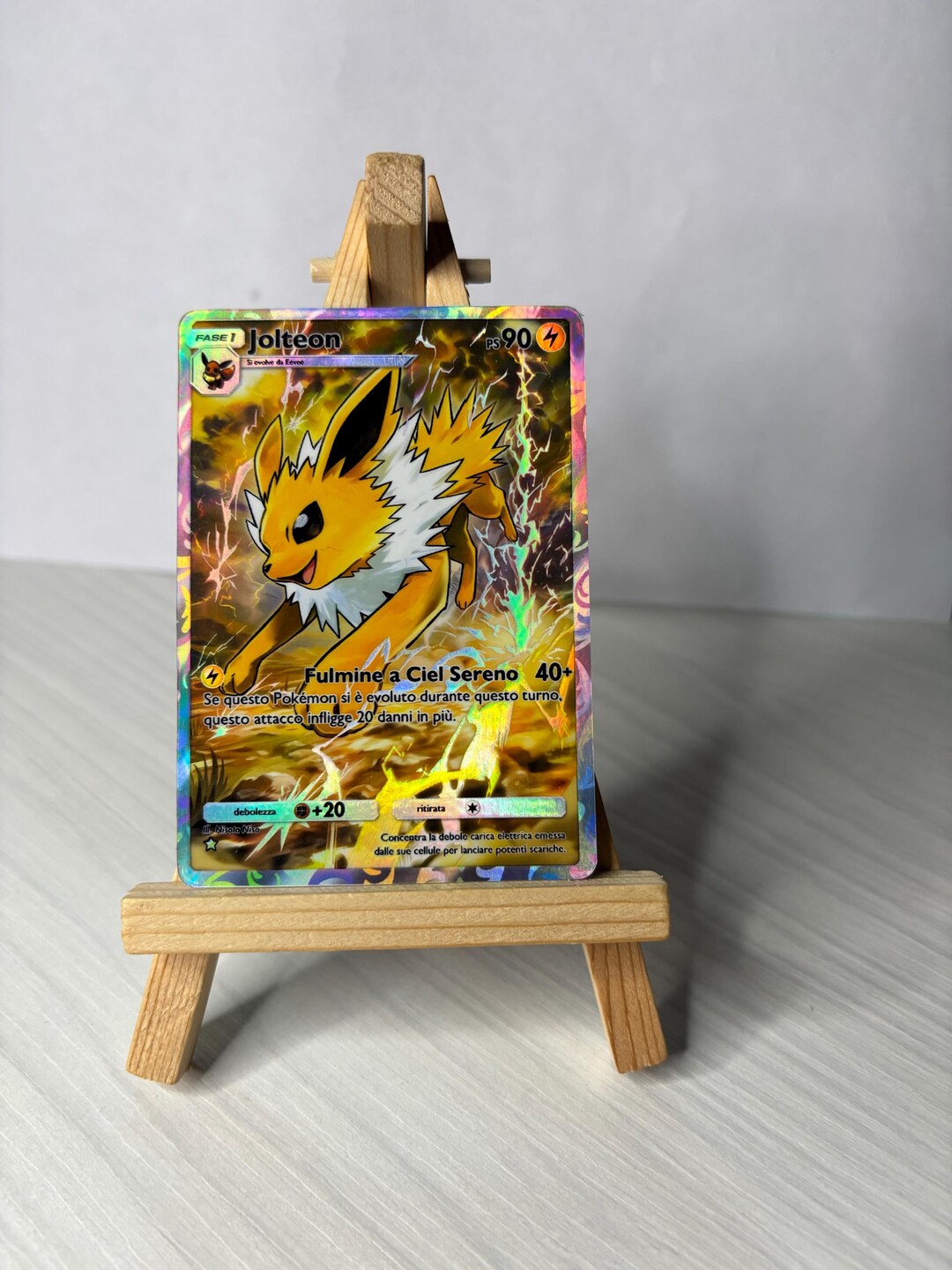 Jolteon Rainbow Holographic Custom Pokémon Card – Rainbow Proxy ...