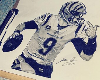Joe Burrow Cincinnati Bengals - Etsy