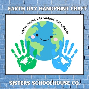 Small Hands Change the World Earth Day Handprint Craft - DIY Keepsake ...