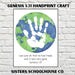 Creation Handprint Craft - Religious Handprint Craft - Bible Lesson ...
