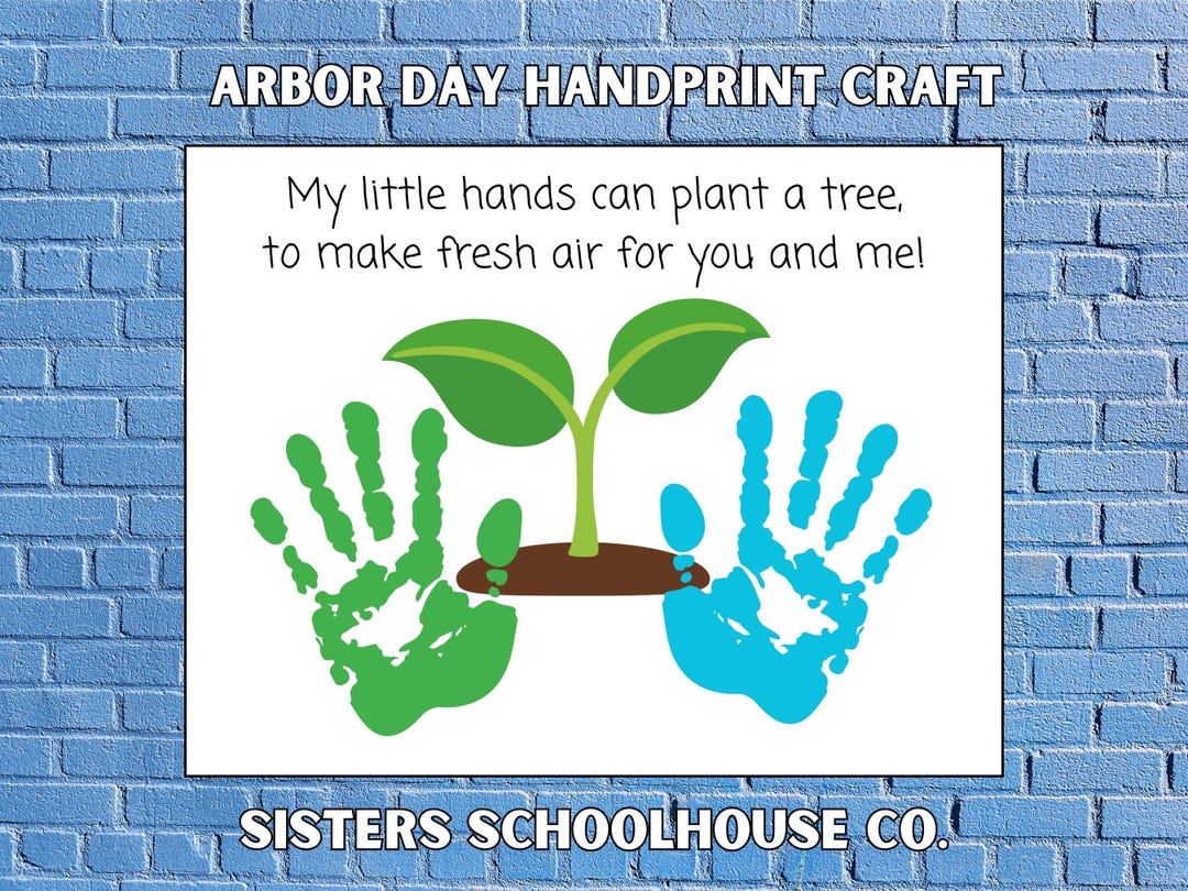 My Little Hands Can Plant a Tree Arbor Day Handprint Craft - DIY ...
