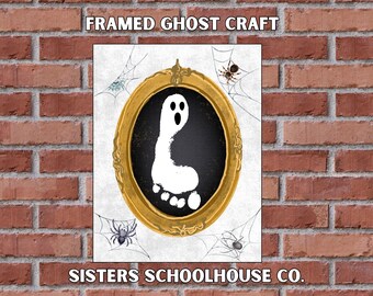 DIY Ghost Footprint Craft: Halloween Keepsake (PDF Download) - Etsy