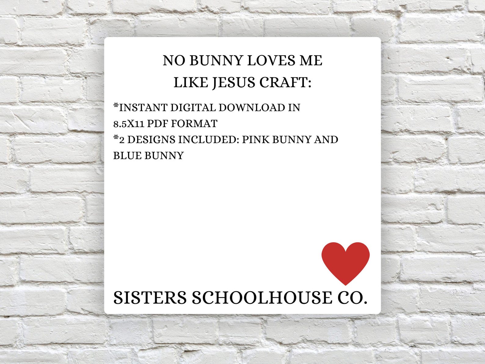 No Bunny Loves Me Like Jesus Footprint Craft - Easter Sunday School ...