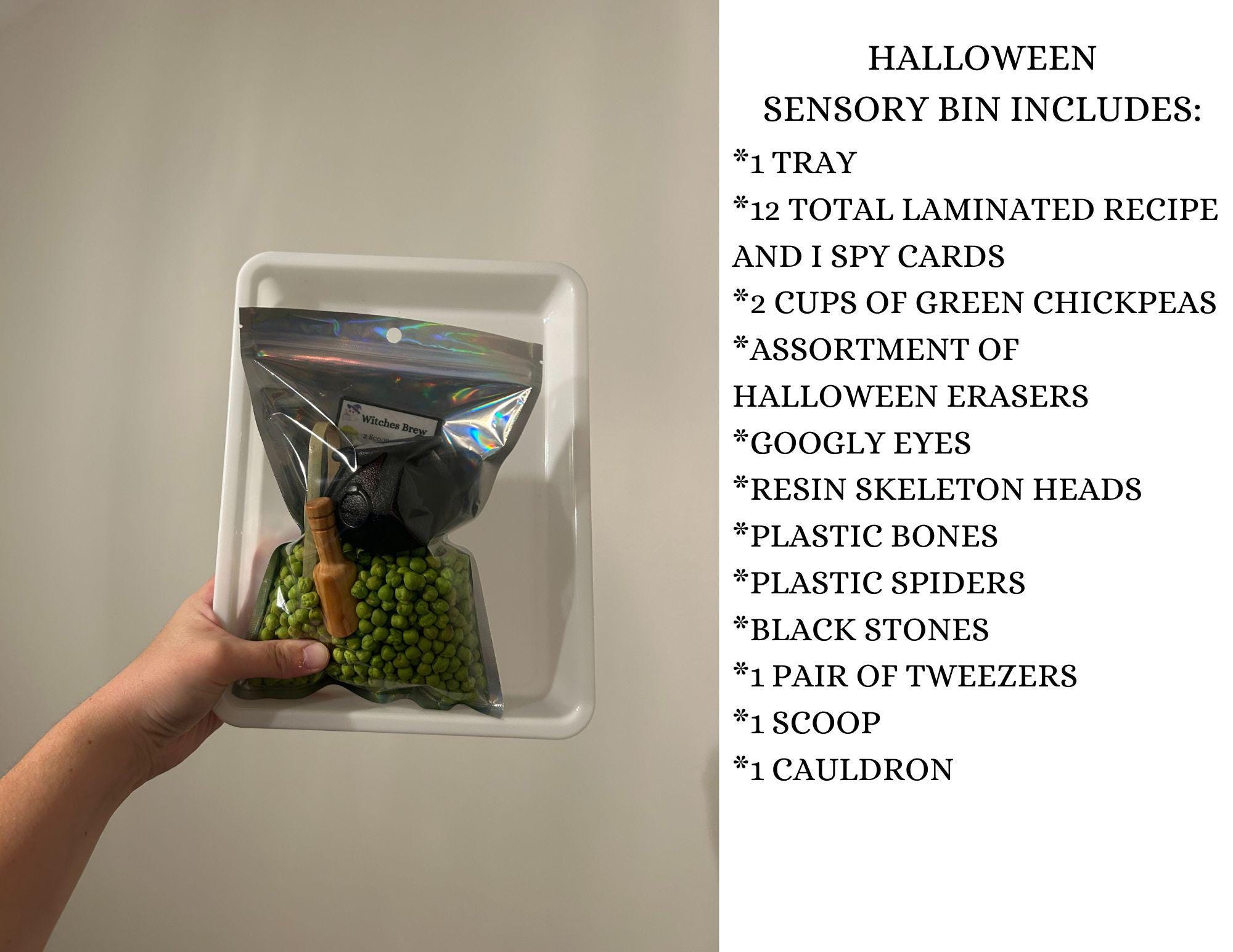 Halloween Witches Brew Sensory Bin: I Spy Game, Recipe Cards - Etsy