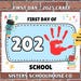 2025 First Day of School Handprint Craft: Photo Prop Keepsake (PDF ...