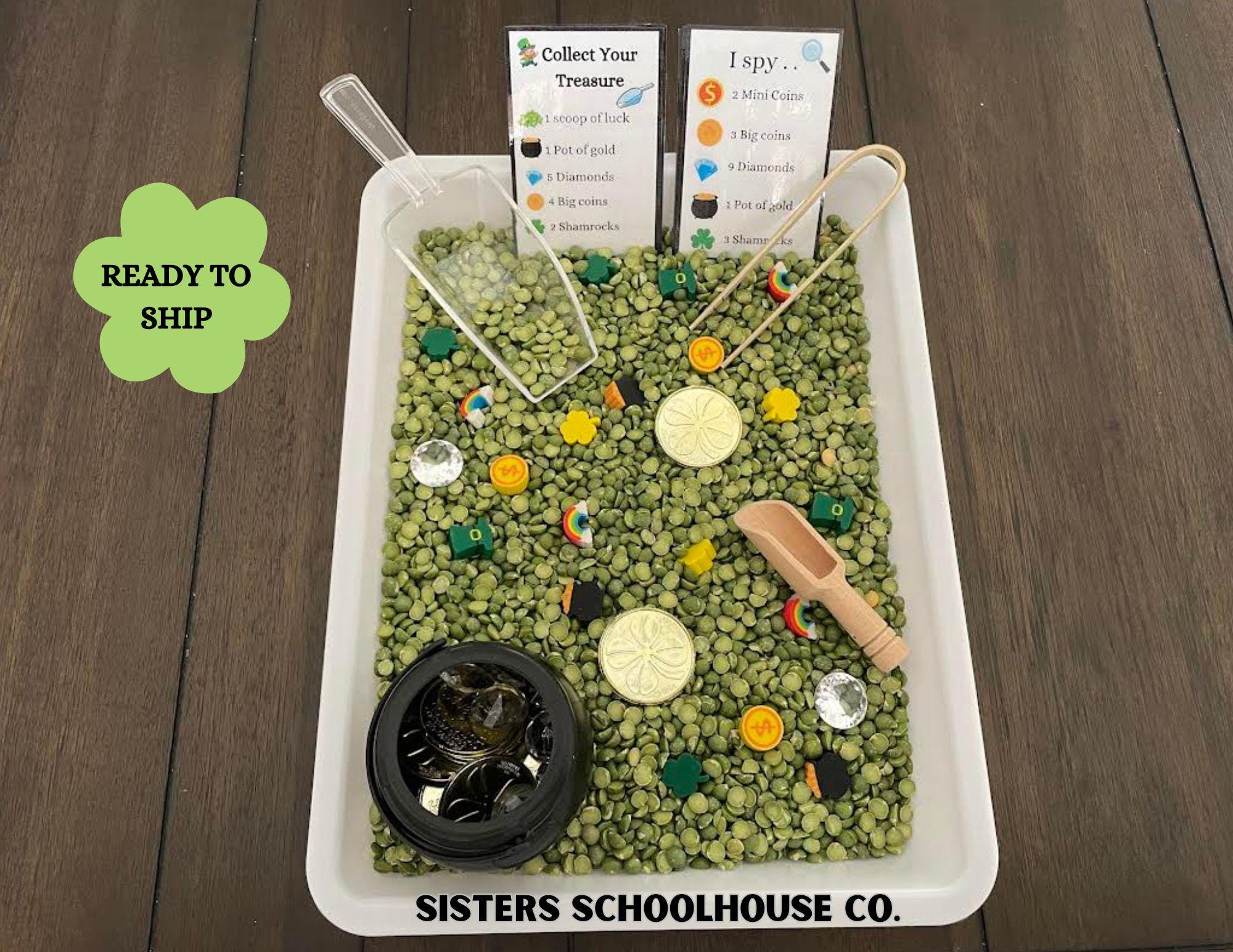 Interactive Saint Patrick's Day Sensory Bin Kit, I Spy and Collect Your ...