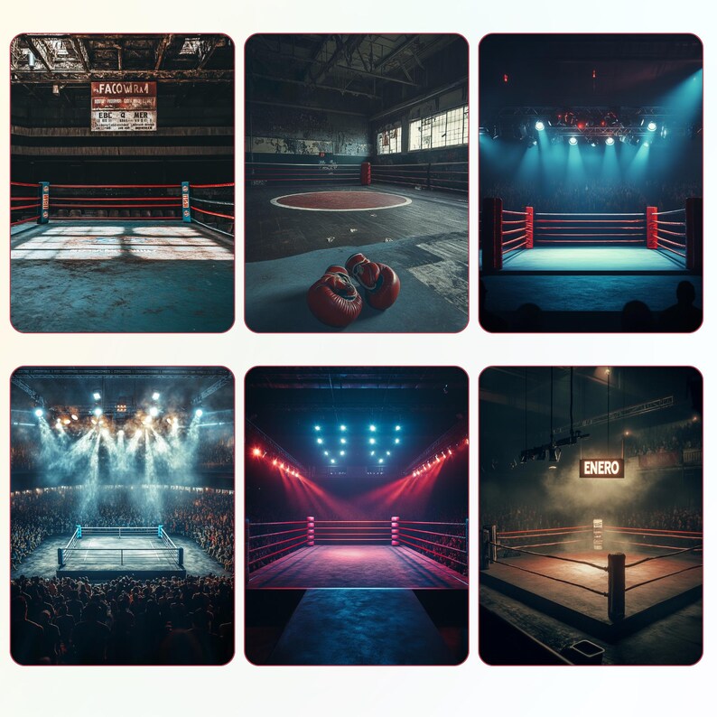 30 Boxing Backdrops Boxing Poster Backdrop Sport Digital Backdrop ...