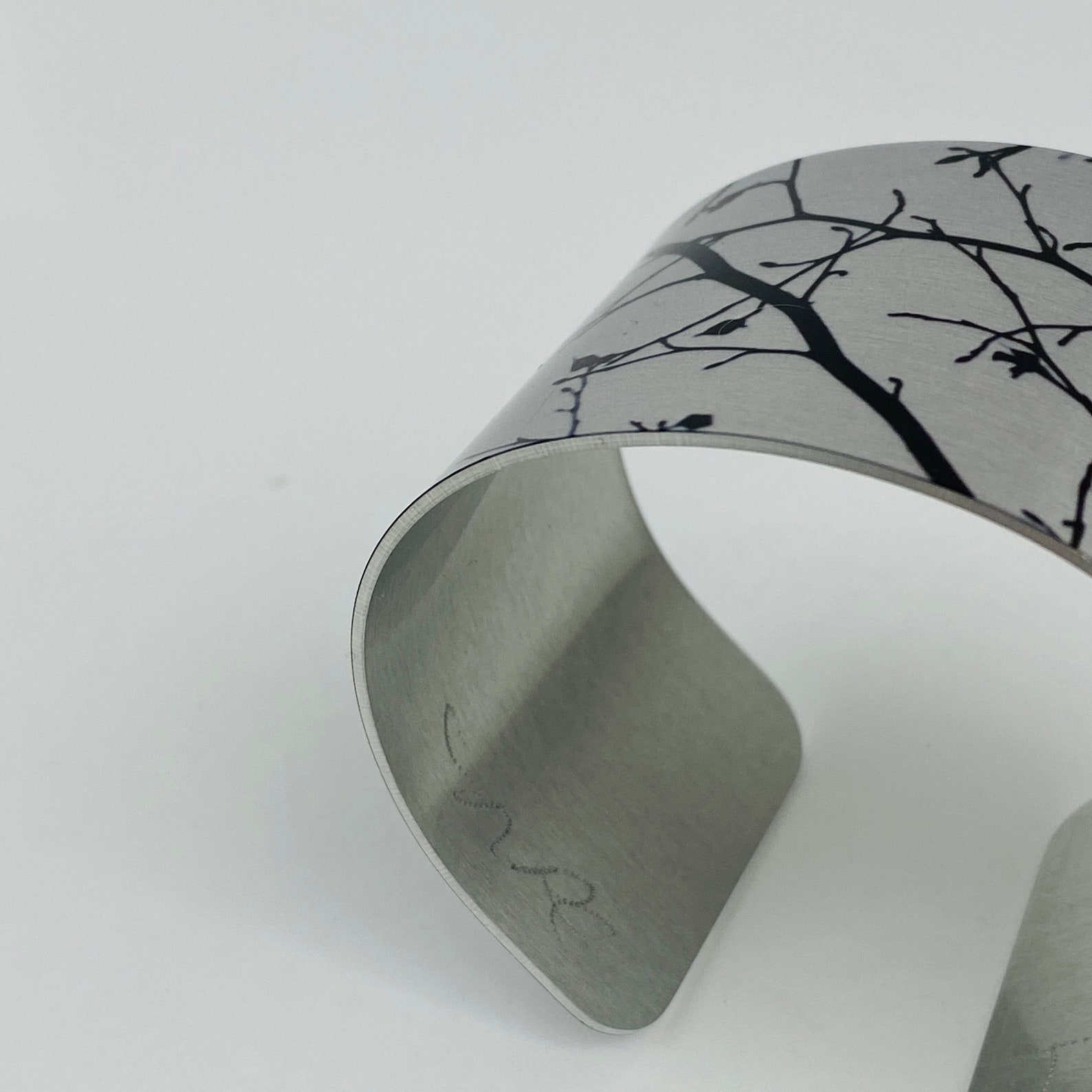 Nature Photography Bird Bracelet Statement Cuff Silver - Etsy