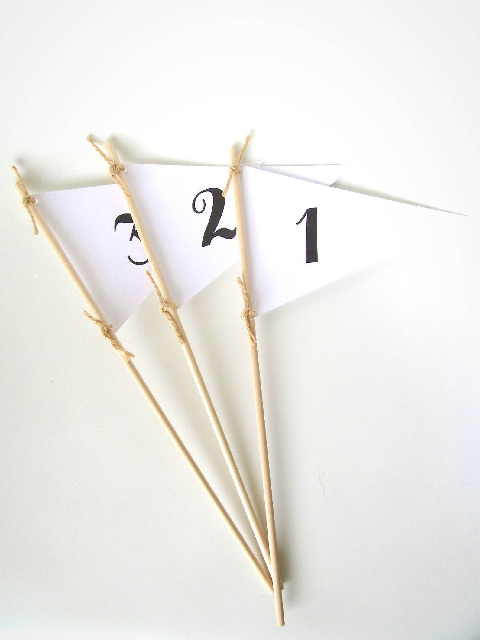 Pennant Flag Table Numbers - Etsy