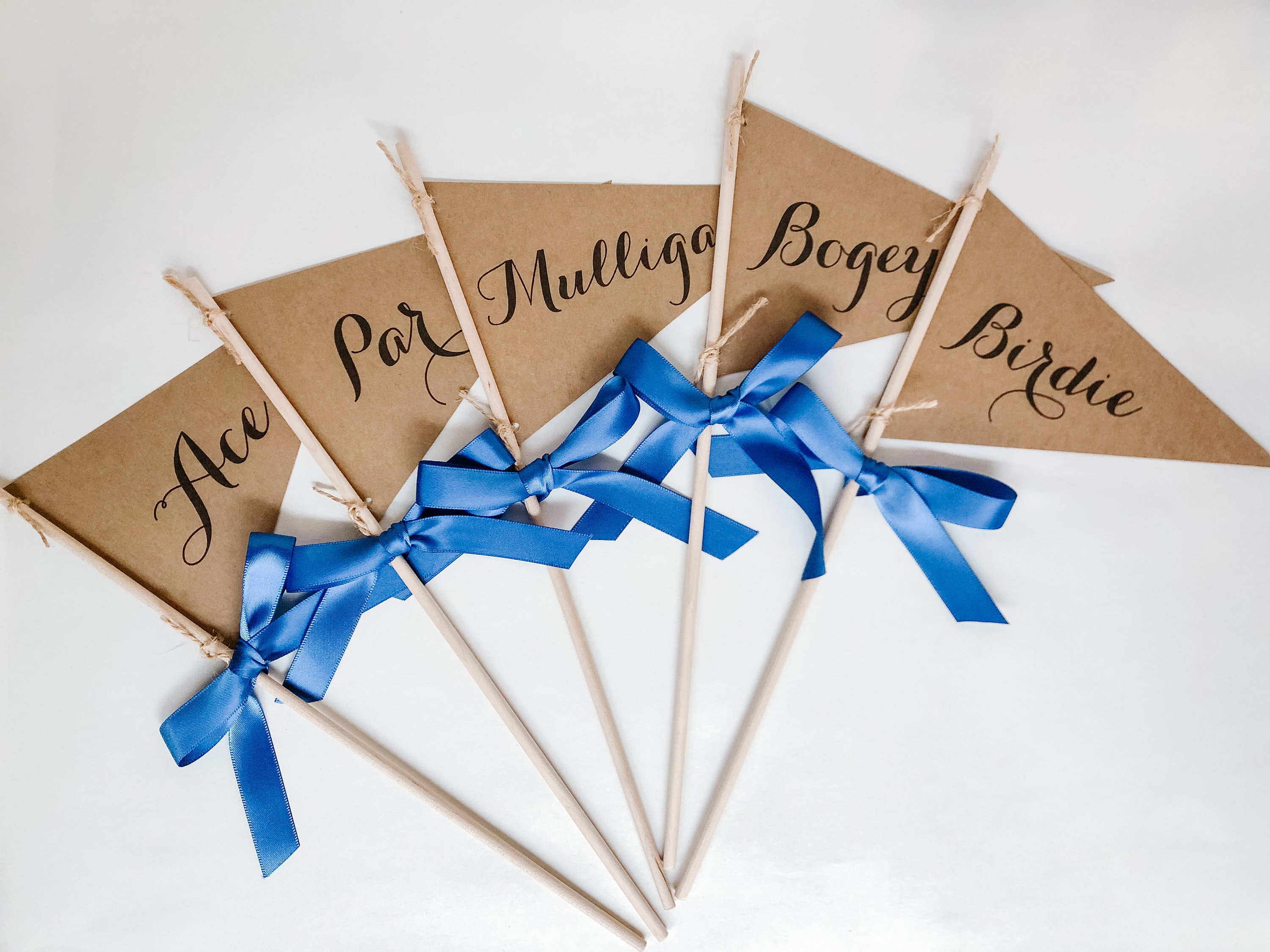 Birdie, Bogey, Par, Golf Pennant Flags, Table Numbers, Golf Names ...