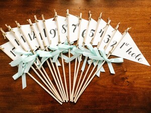 Pennant Flags, Table Numbers, Golf Holes, Travelled Places, Golf ...