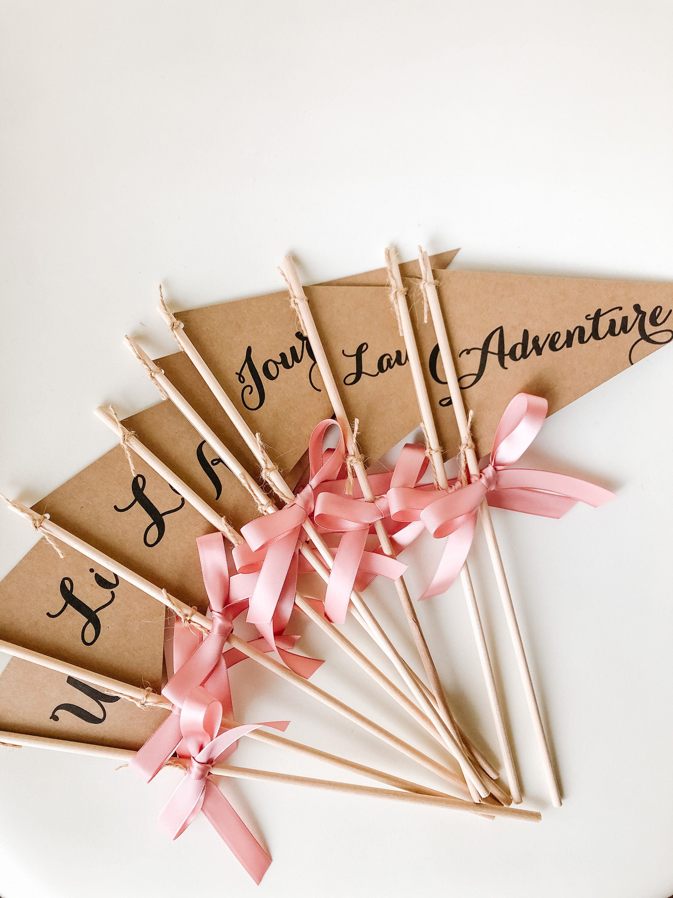 Custom Pennant Flags FEATURED on Style Me Pretty - Etsy